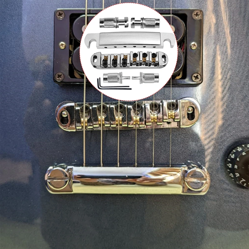 Tune-O-Matic Bridge And Tailpiece,Electric Guitar Bridge Drawstring ...