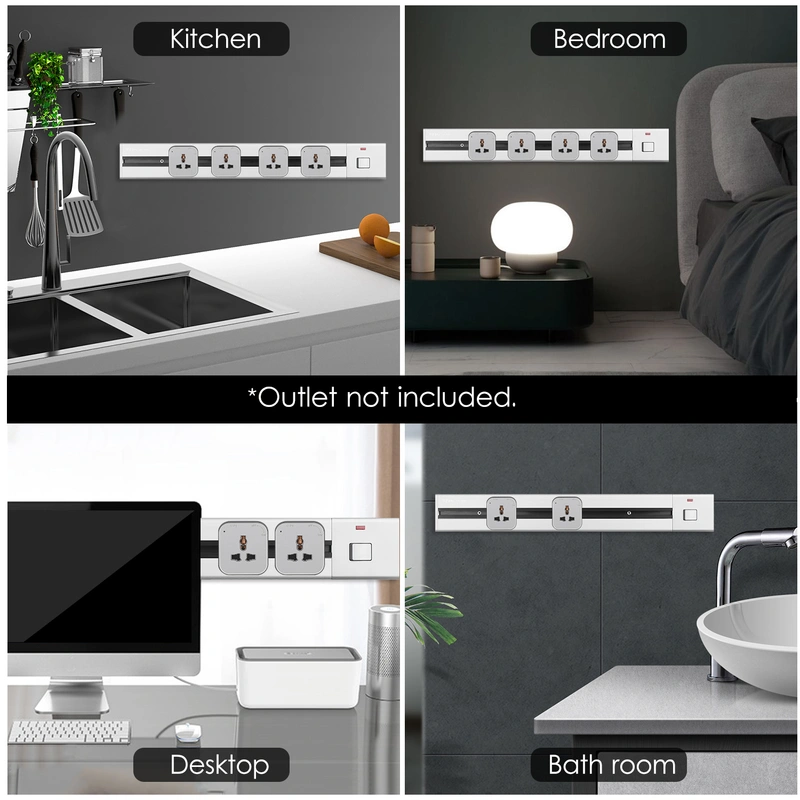 Sliding Rail,Electrical Outlet Track Surface Mounted Power Outlet Track ...