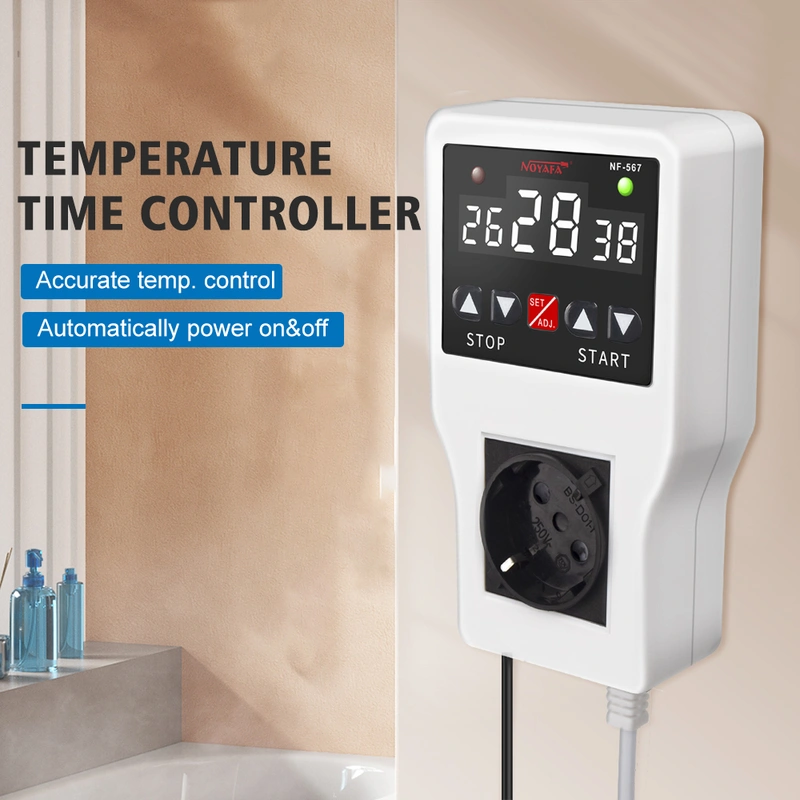 Temperature controller,NOYAFA NF-567 Time Socket Digital Thermostat 1200W 10A Temperature ...