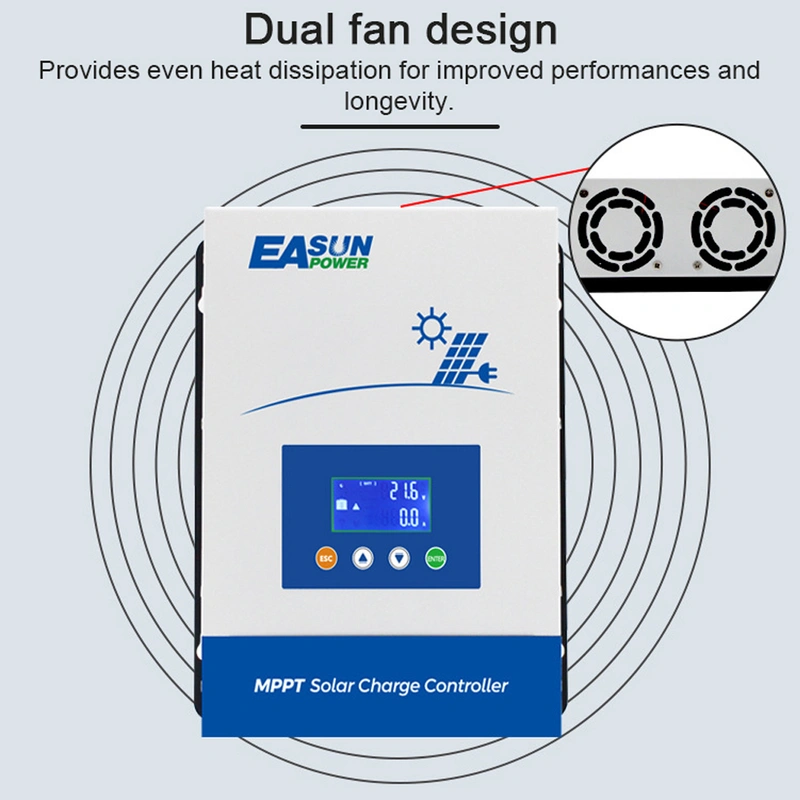 Controller,80A Solar Controller 12Volt/24Volt/36Volt/48Volt Automatic Battery Voltage ...