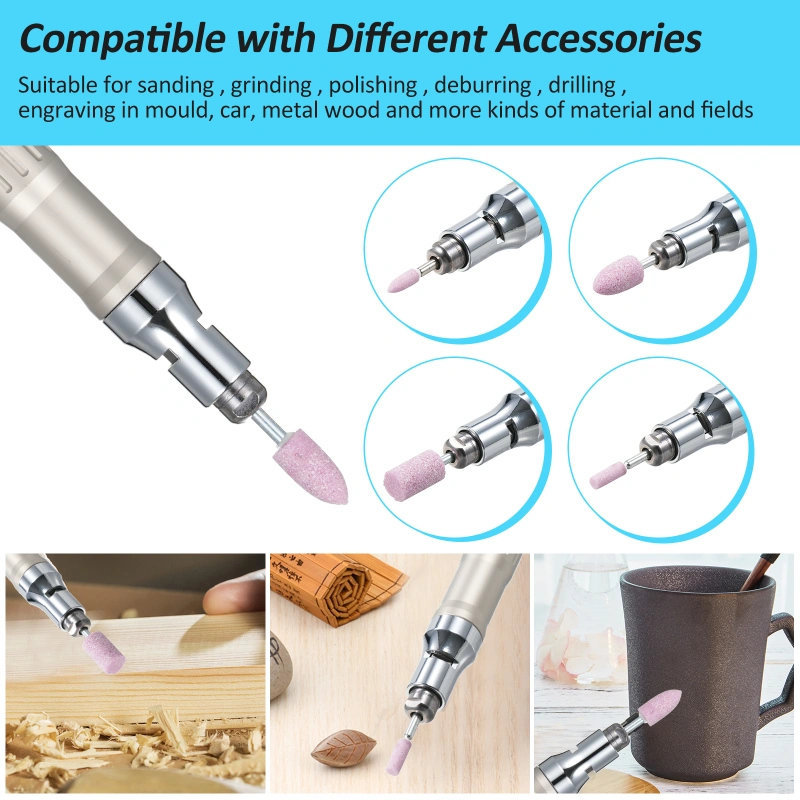 Air Grinder,Pencil Type Air Grinder with Air Hose 2 Collets 1/4 Inch ...