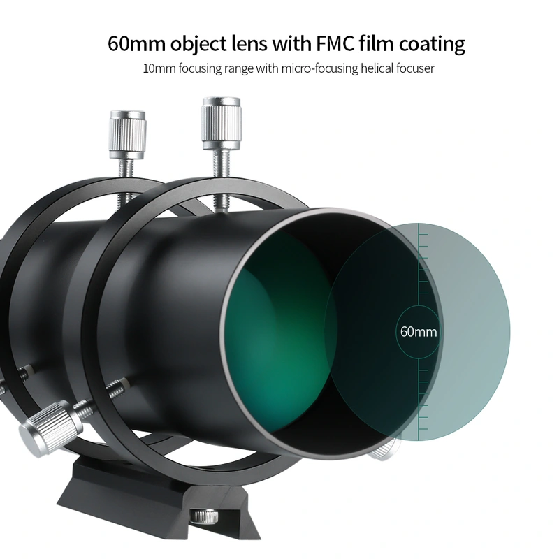 Finderscope,60mm Guide Scope Finderscope for Astronomical Telescope ...
