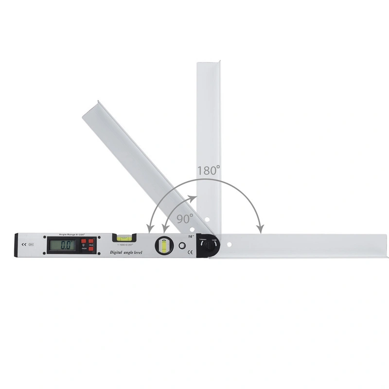 Protractor,16-inch 225-degree Digital Angle Level LCD Electric ...