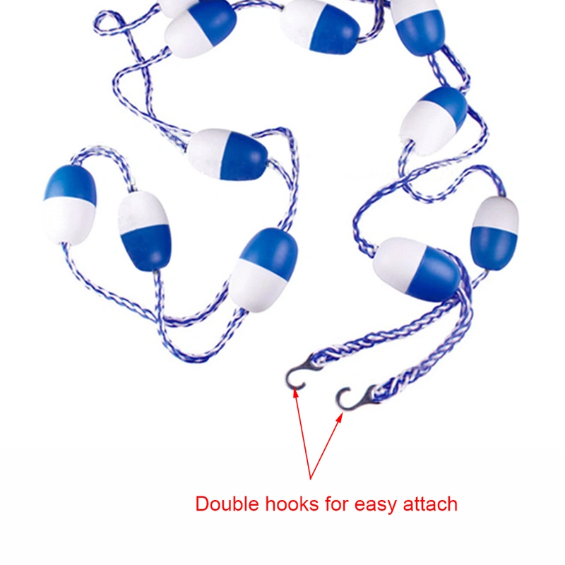 5m / 16.4 ft Pool Safety Float Lines Blue and White Divider Rope Pool ...