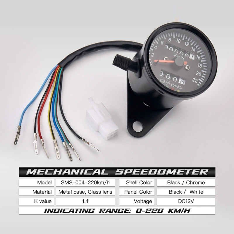 Speedometer,Cafe Racer Retro Custom Motorcycle Mechanical Speedometer ...