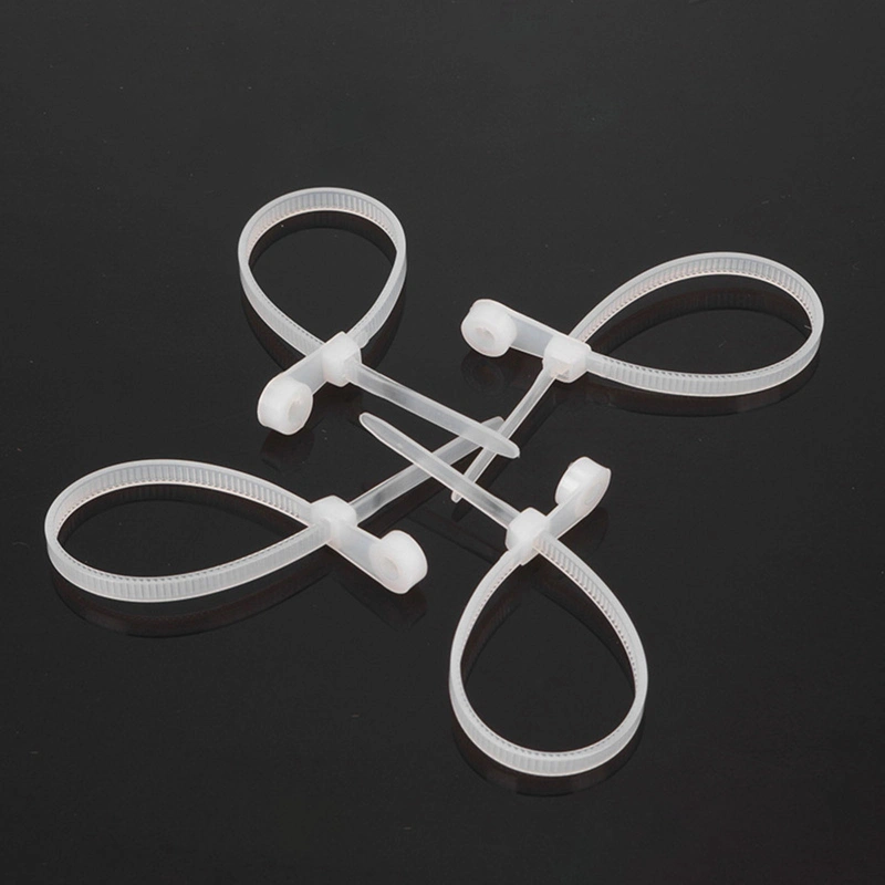 Screw Hole Cable Ties Multipurpose Self-Locking Plastic Nylon Cable Tie White,100 PCS,3x100mm ...