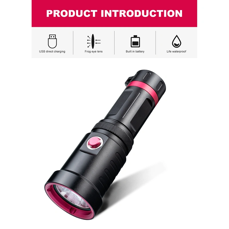 Led Flashlight USB Rechargeable Aluminum Alloy Flashlight P70 Super ...