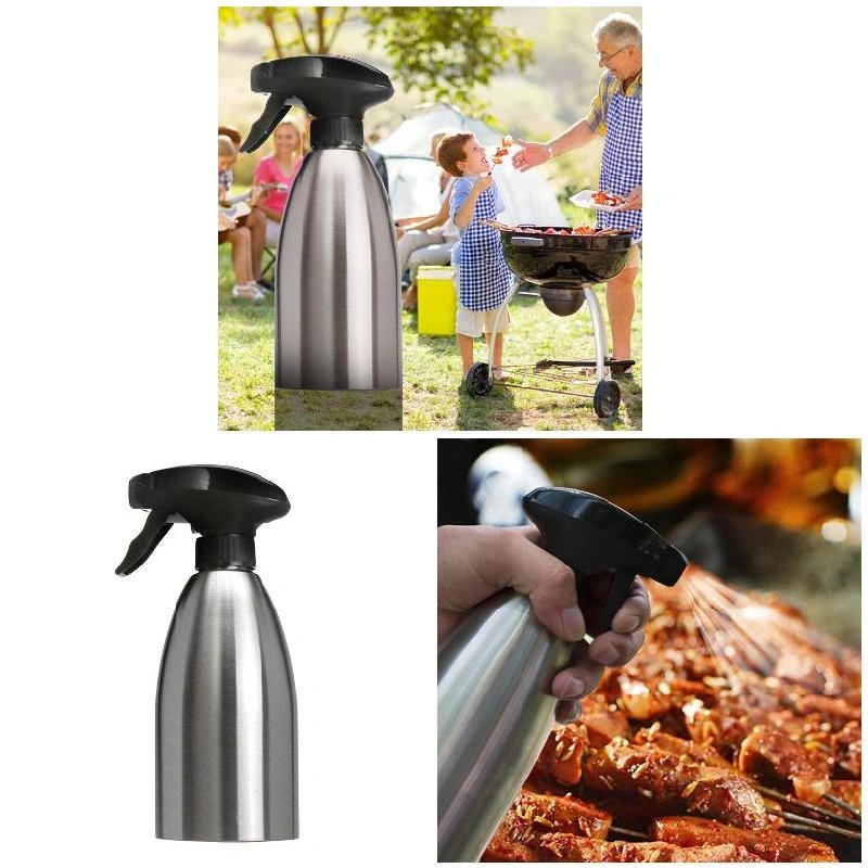 Stainless Steel Oil Spray Bottle Olive Oil Sprayer For Kitchen BBQ ...