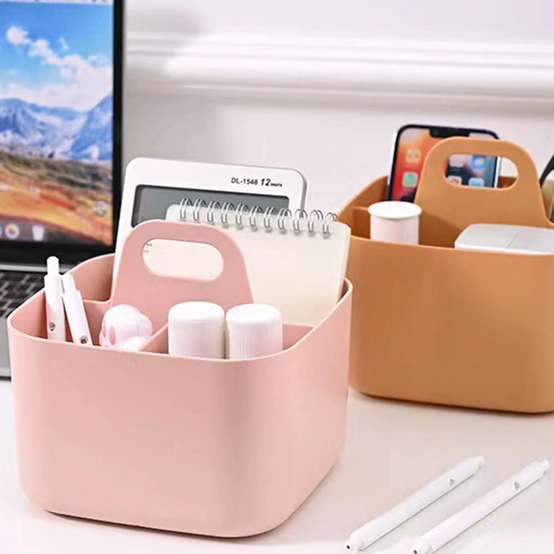 4/5/8 Grid Plastic Storage Box With Handle Large Capacity Finishing Box ...