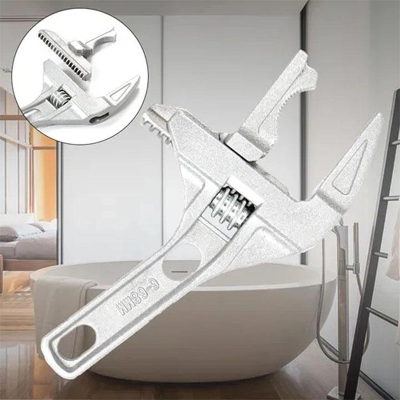 Multi-Function Plumber Wrench Repair Tool Adjustable Wrench Short Shank ...