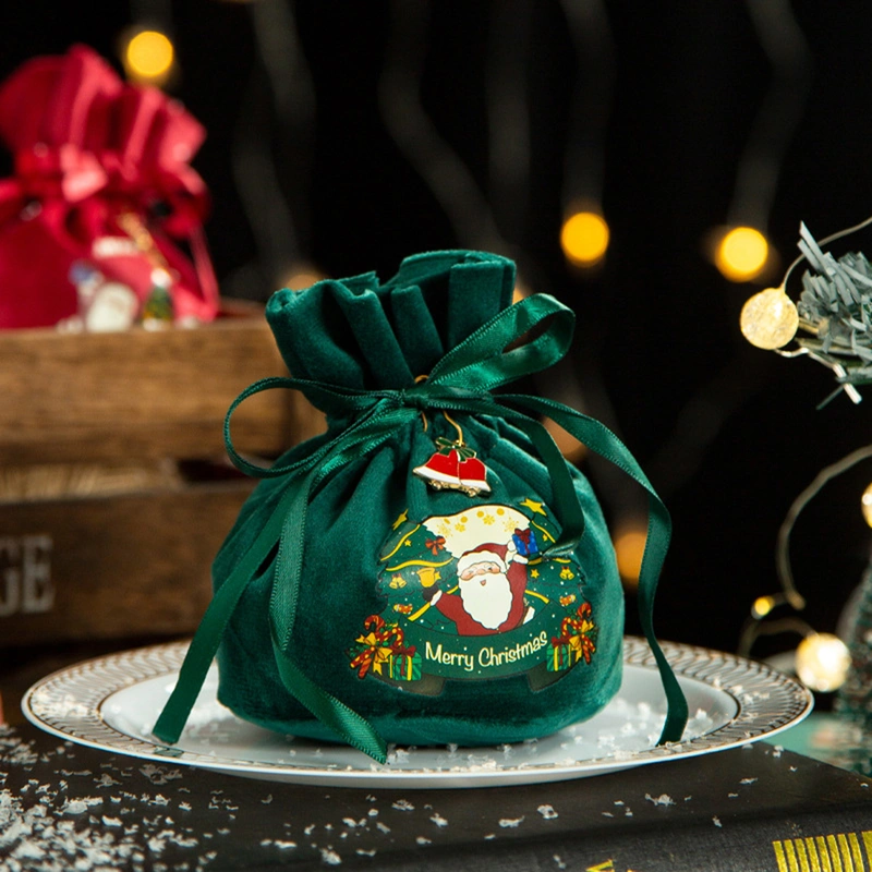 Christmas Eve Candy Bag Xmas Party Sweets Pack Portable Gift Wrapping ...