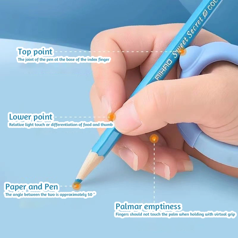 Pencil Grips Corrector For Kids Students Handwriting Posture Training ...