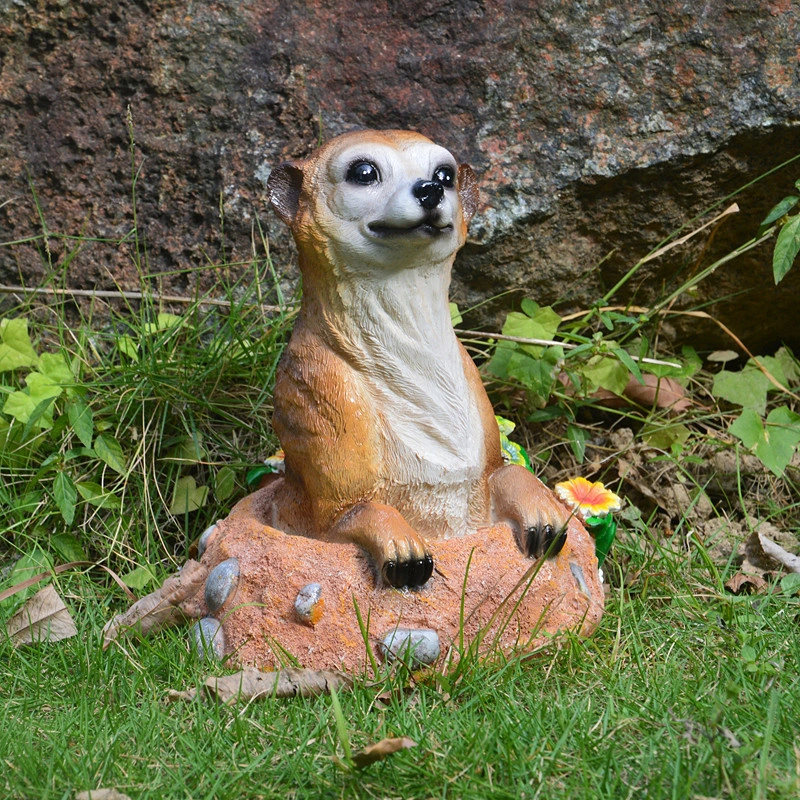 Meerkat Garden Decoration Resin Crafts Statue Realistic Animal ...