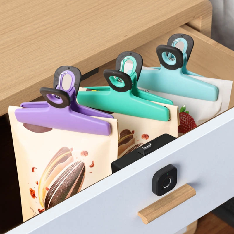 Plastic Bag Clips Strong Spring Force Locking Clips Fresh Keeping Snack ...