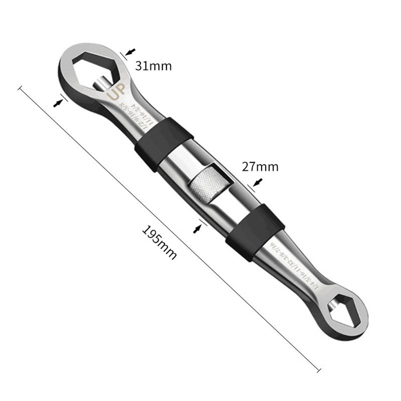 Multi-purpose Universal Portable Wrench Adjusting Double-headed Spanner ...