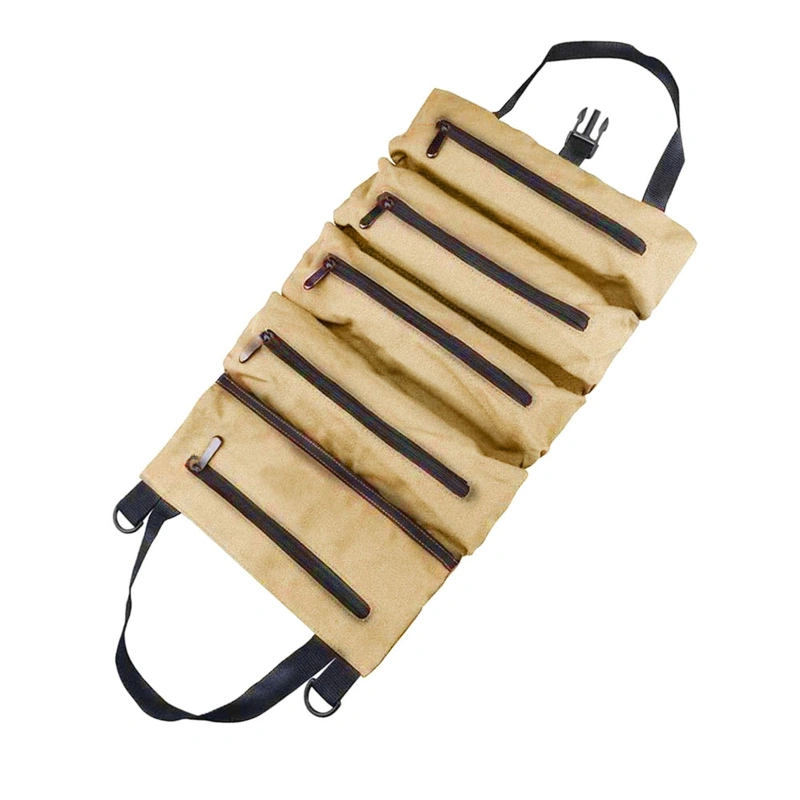 Tool Roll Bag Organizer Multi Purpose Canvas Tool Organizer Bucket Car ...