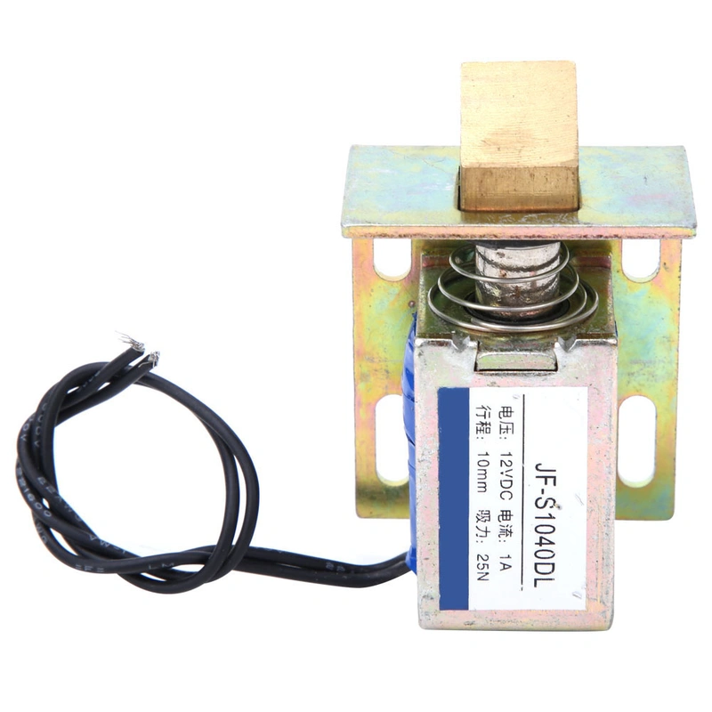 JF-S1040DL Mini Push-Pull DC Frame Solenoid Electromagnet 25N 12VDC ...