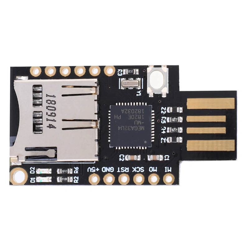 CJMCU- Virtual Keyboard Badusb USB TF Memory Keyboard ATMEGA32U4Black | Wholesale Prices | Tradeling