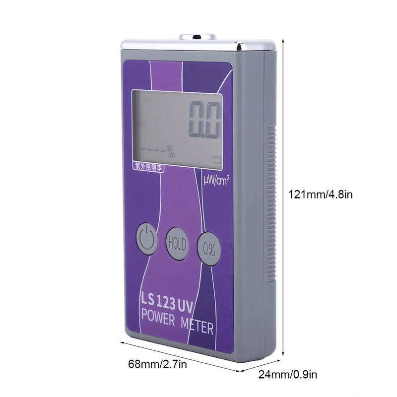 LS123 Portable UV Power Meter Handheld UV Radiation Tester Illumination ...