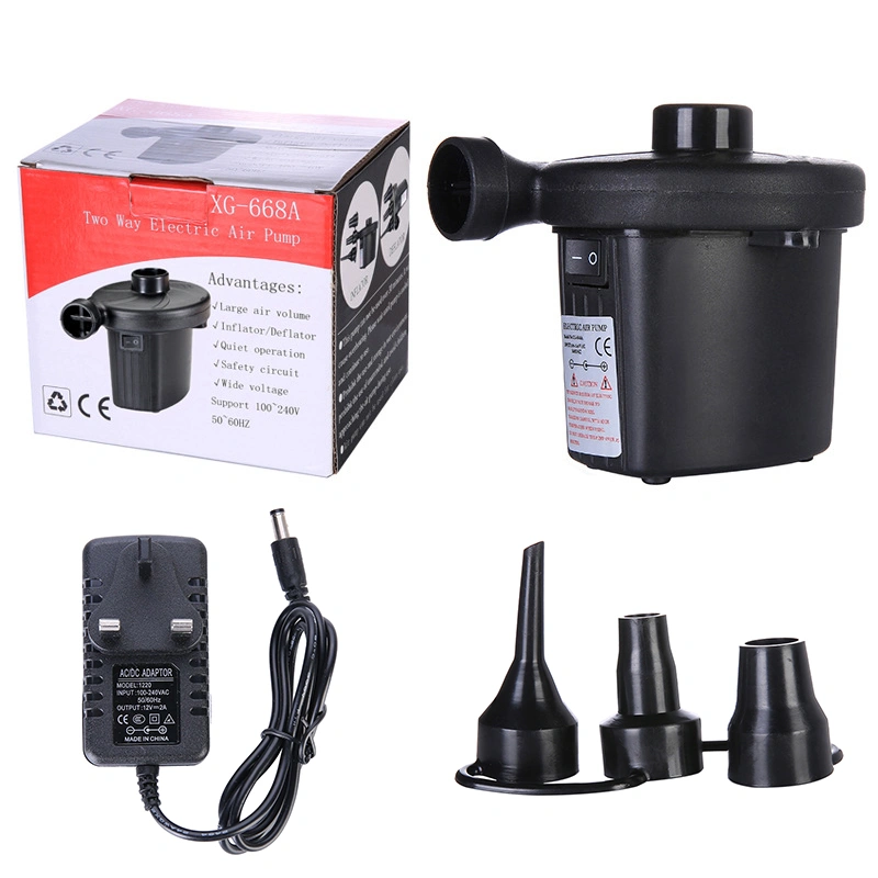 Portable Electric Air Pumps Air Mattress Boat Car Auto Home Air Pumps Inflator XG-668A British ...