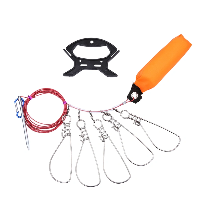 16ft Stainless Steel Heavy Duty Fishing Catch Stringer With 5 Lock ...