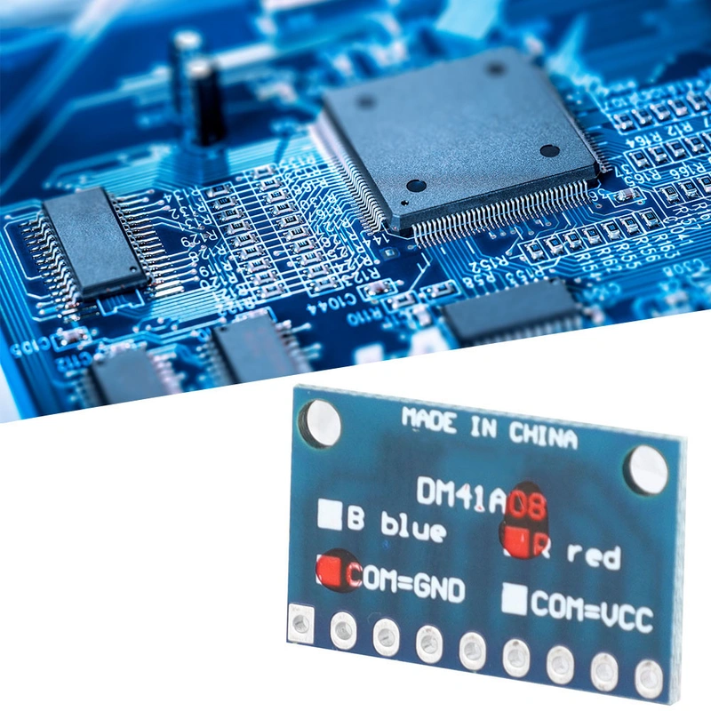 4Pcs LED Module Blue/Red Common Cathode/Common Anode Breadboard Kit For ...