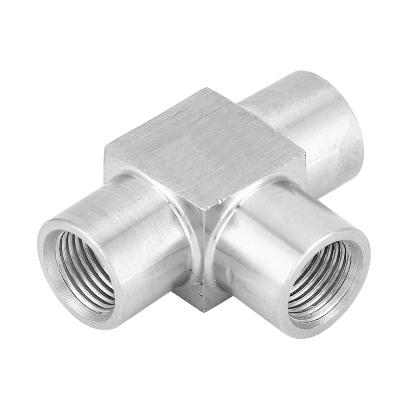 3 Way Pipe Connector BSPP Female Thread Stainless Steel Pipe Fitting ...
