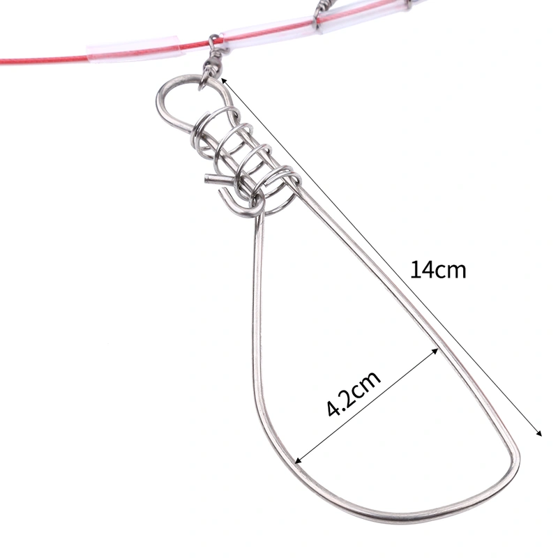 16ft Stainless Steel Heavy Duty Fishing Catch Stringer With 5 Lock ...