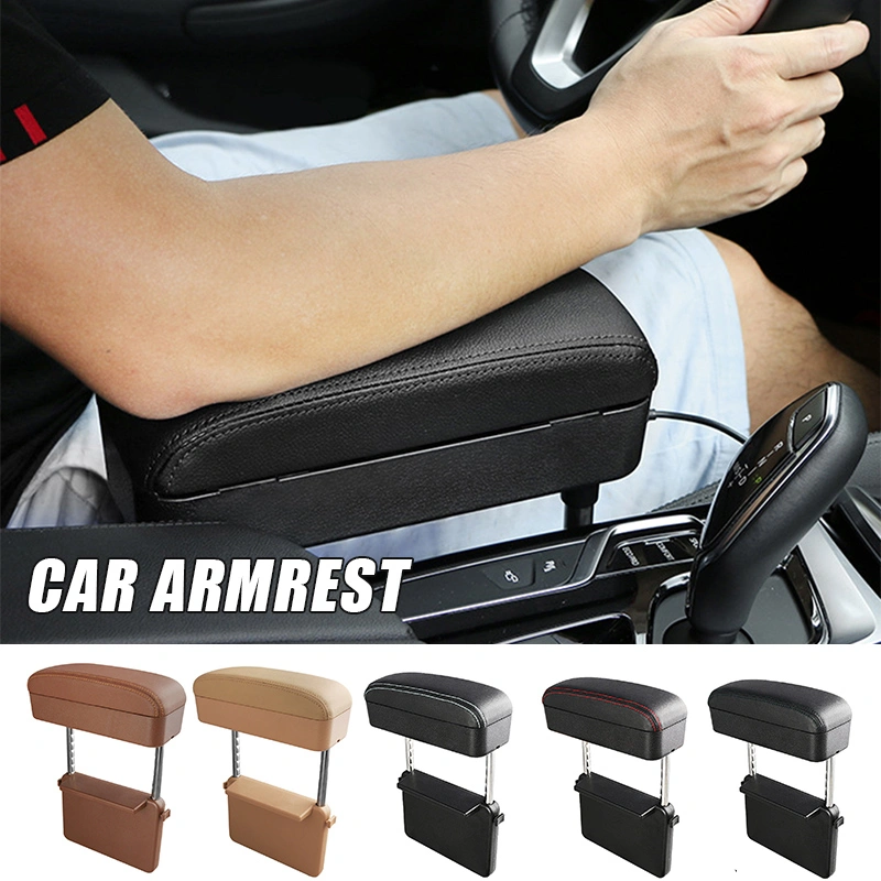 Universal Car Armrest Pad Cushion Rest Arm Wrist Adjustable For Long ...