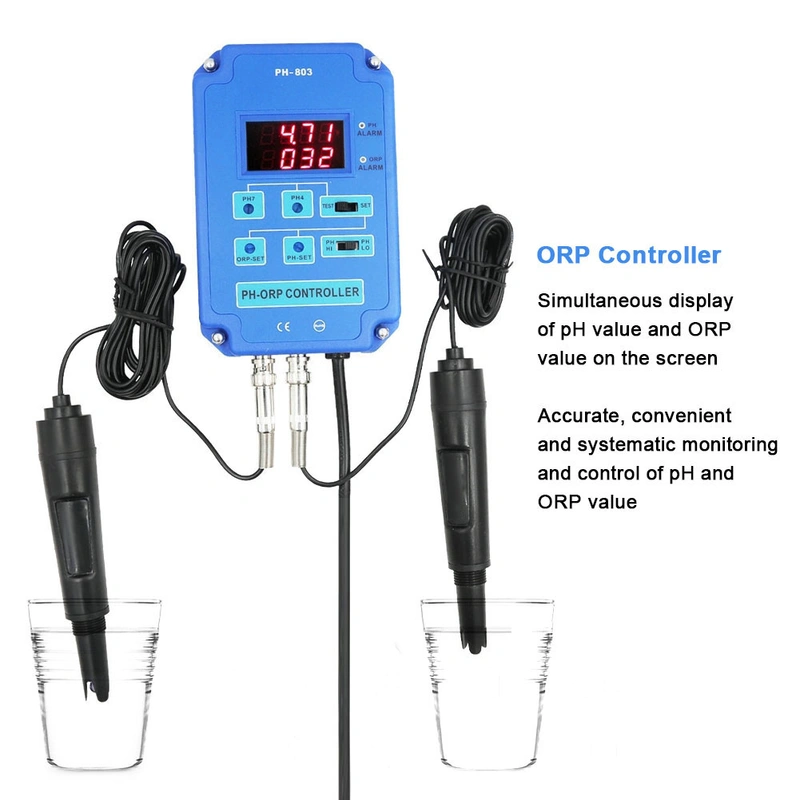 PH-803 Digital PH ORP Controller Online PH ORP Tester Water Quality ...