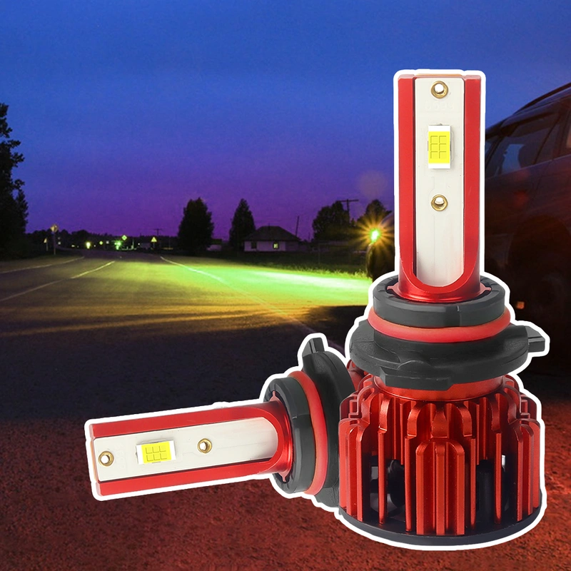 Z6 Lime-Color Car Modified LED Headlights Bulbs Wear-Resistant ...