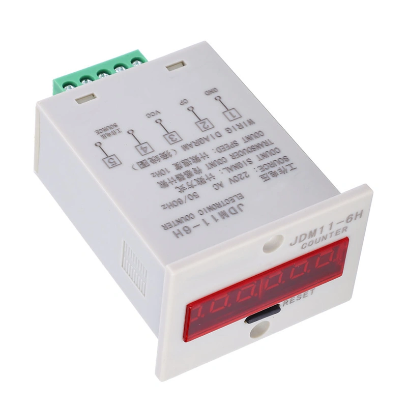 JDM11-6H Electronic Counter 6 Digits LED Digital Display Counter Relay ...