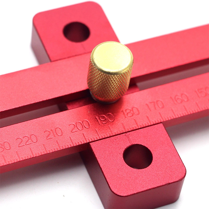 Woodworking Crossed Rulers Hole Rulers Aluminum Alloy T-type Scriber ...