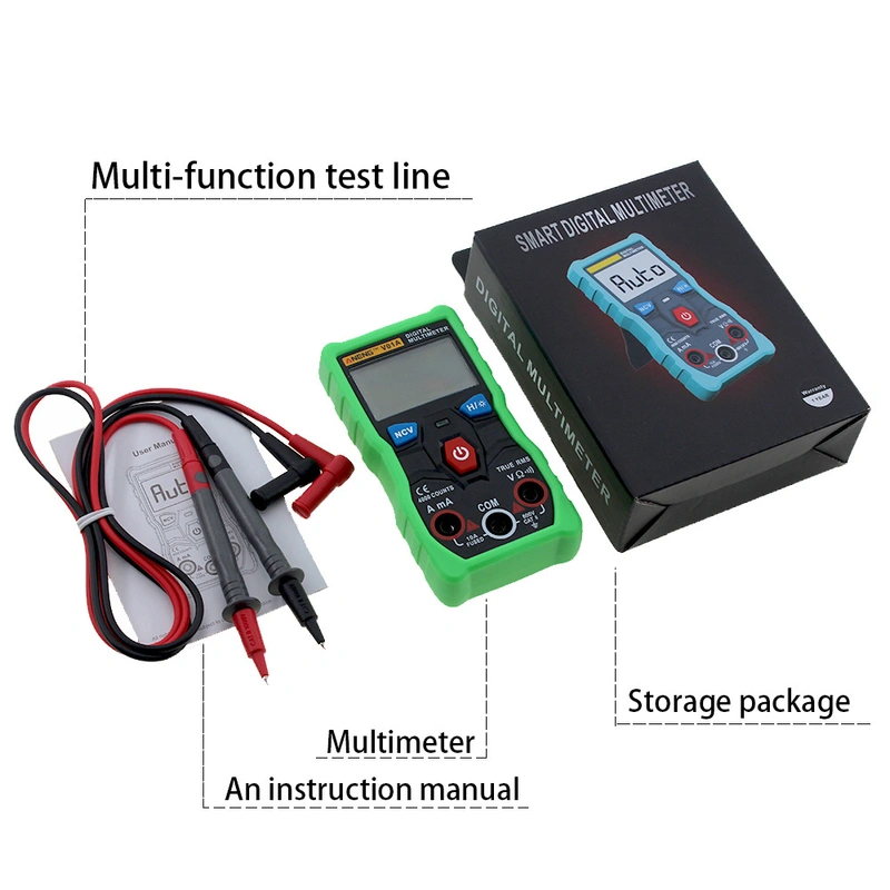 Digital Multimeter DC AC Voltmeter Current Tester Meter With Diode ...