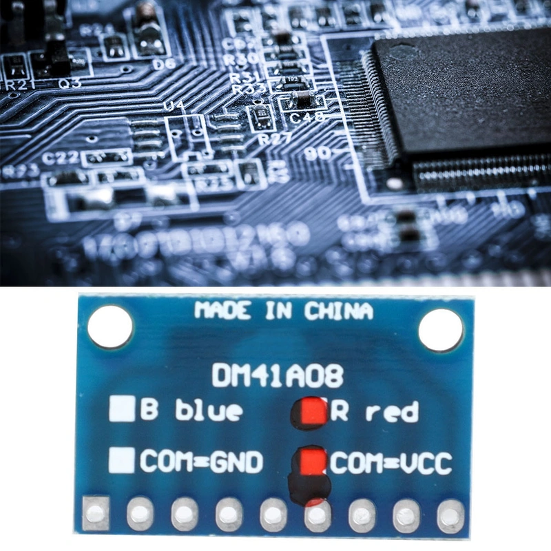 4Pcs LED Module Blue/Red Common Cathode/Common Anode Breadboard Kit For ...