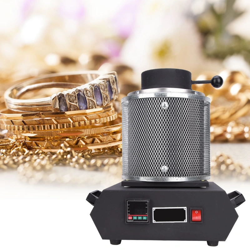 2KG CNC Melting Furnace Gold Silver Smelter Smelting Machine Jewelry ...