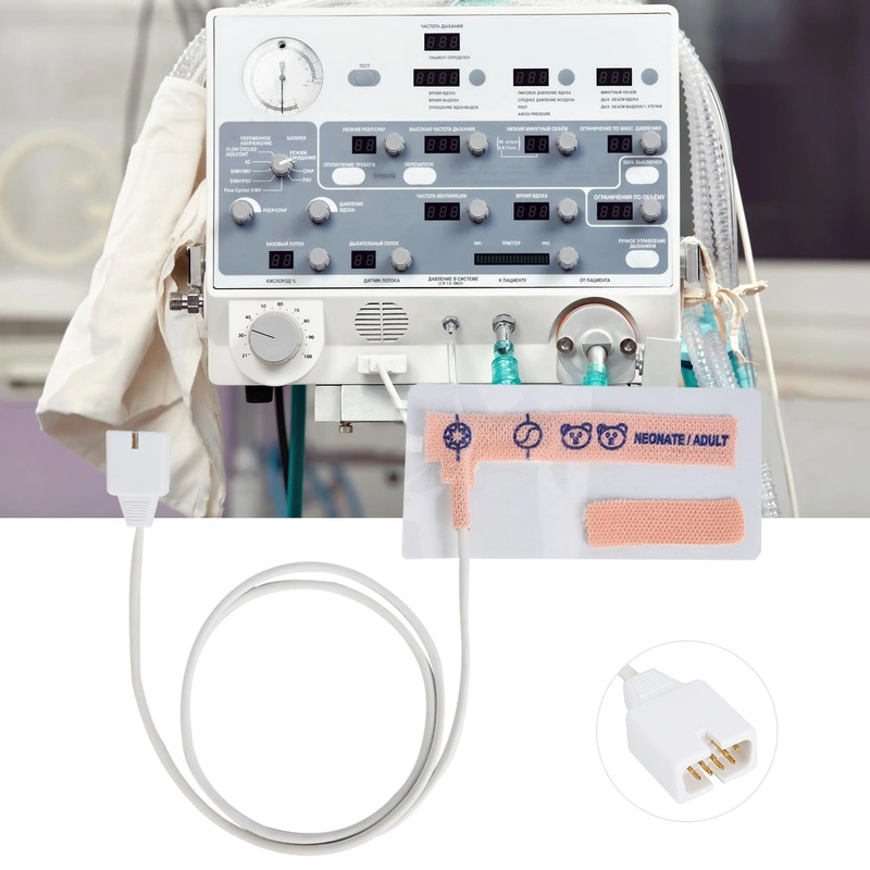 9 Pin Plug Disposable SpO2 Sensor Wrap Oxygen Saturation Probe Fit For ...