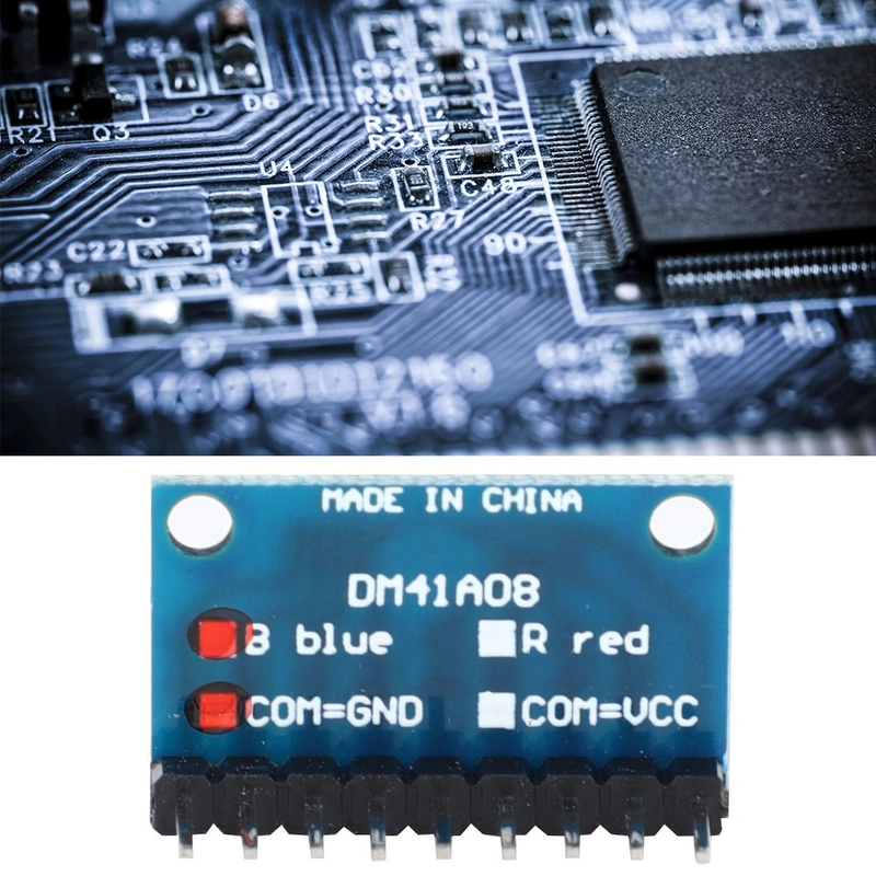 4Pcs LED Module Blue/Red Common Cathode/Common Anode Breadboard Kit For ...