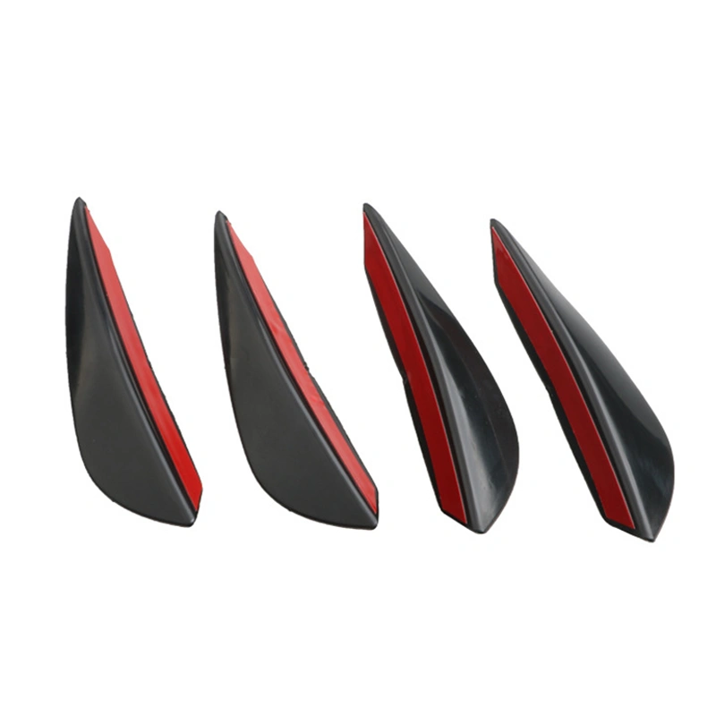 4Pcs Universal Car Front Bumper Fins Lip Spoiler Canards Splitters Chin ...