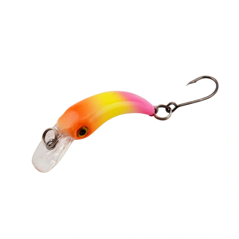Floating Fishing Lures With 3D Eyes Simulation Arched Fish Shape Lure ...