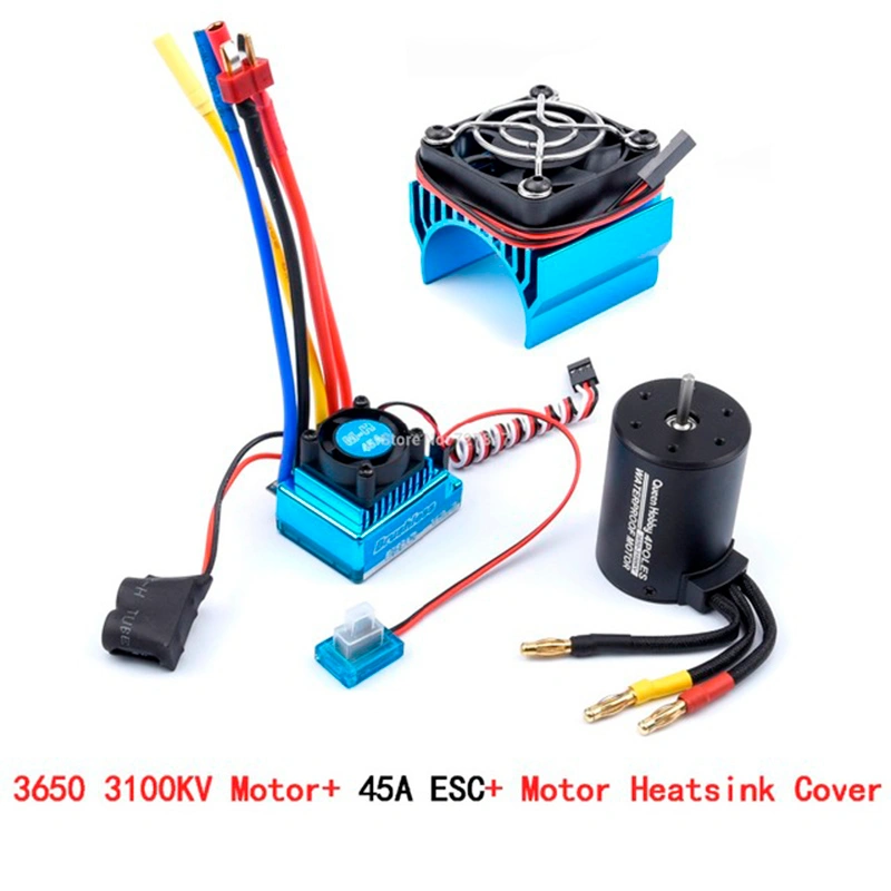 Brushless Motor 45a 60a 80a 120a Esc Combo For 1:10 Rc Car Rc Boat Part ...