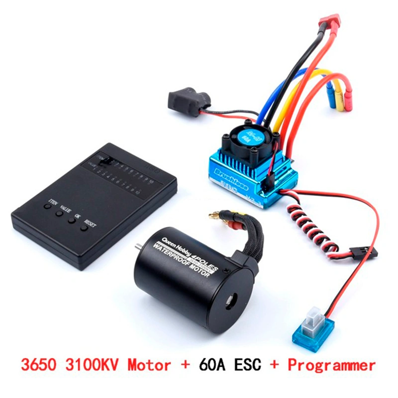 Brushless Motor 45a 60a 80a 120a Esc Combo For 1:10 Rc Car Rc Boat Part Great Compatibility ...