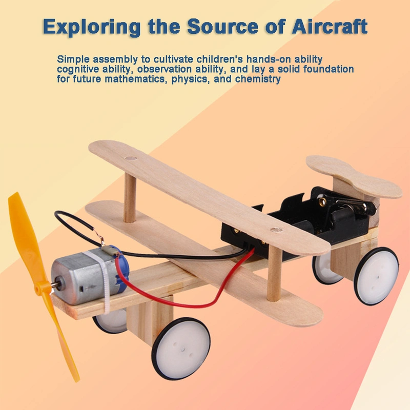 DIY Wooden Science Experiment Plane Model Enlightening Plane Model ...