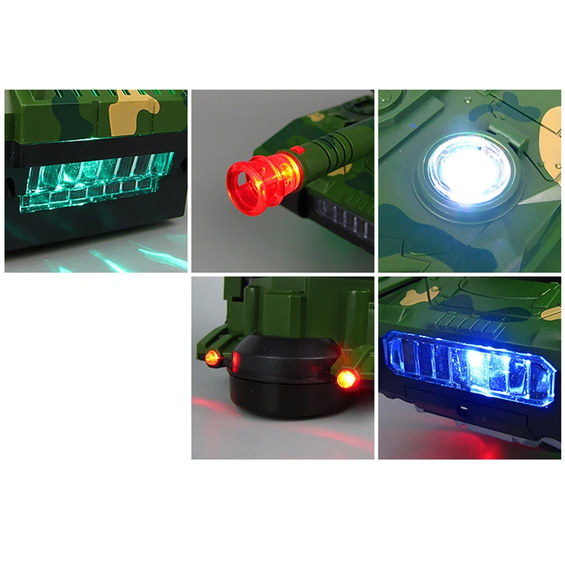 Children Stunt Electric Deformed Tank Toy With Light Effects Rotating ...