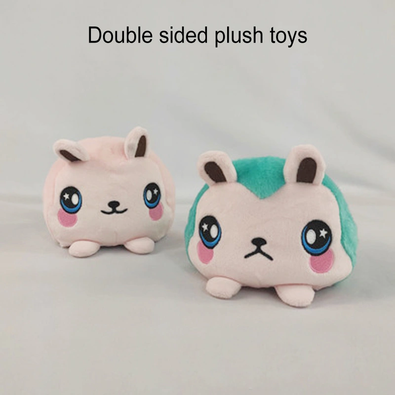 Lovely Reversible Plushie Toys Super Soft Double-Sided Flip Animal ...