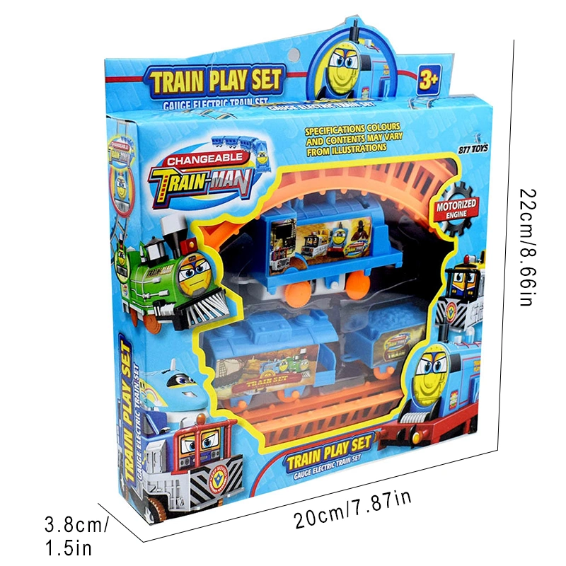 Mini Electric Train Set Small Cute Cartoon DIY Railcar Mini-Train ...