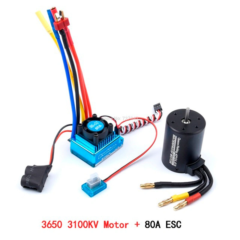 Brushless Motor 45a 60a 80a 120a Esc Combo For 1:10 Rc Car Rc Boat Part ...