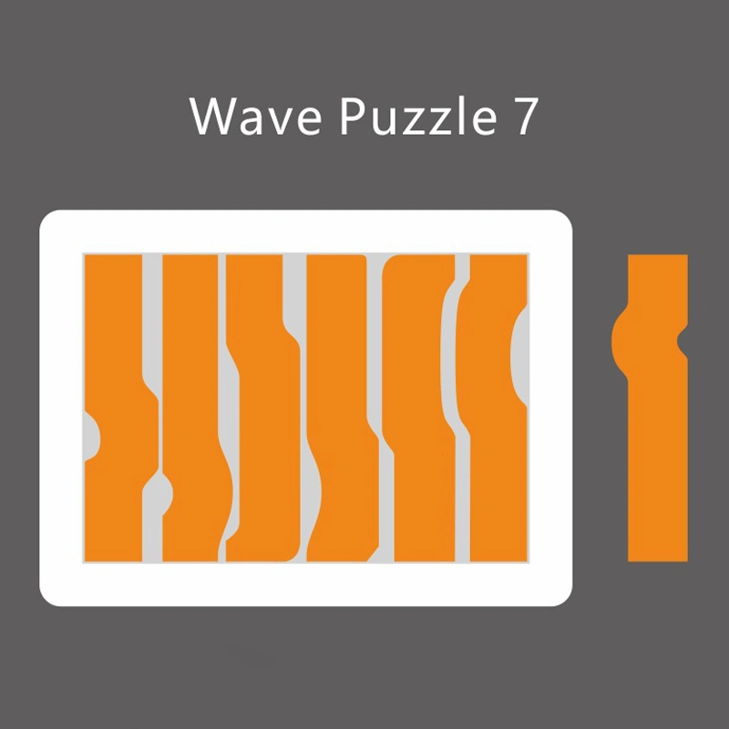 Mind-Bending Plastic Jigsaw Puzzle Difficult Puzzles Special-shaped For Adults And Kids Wave ...