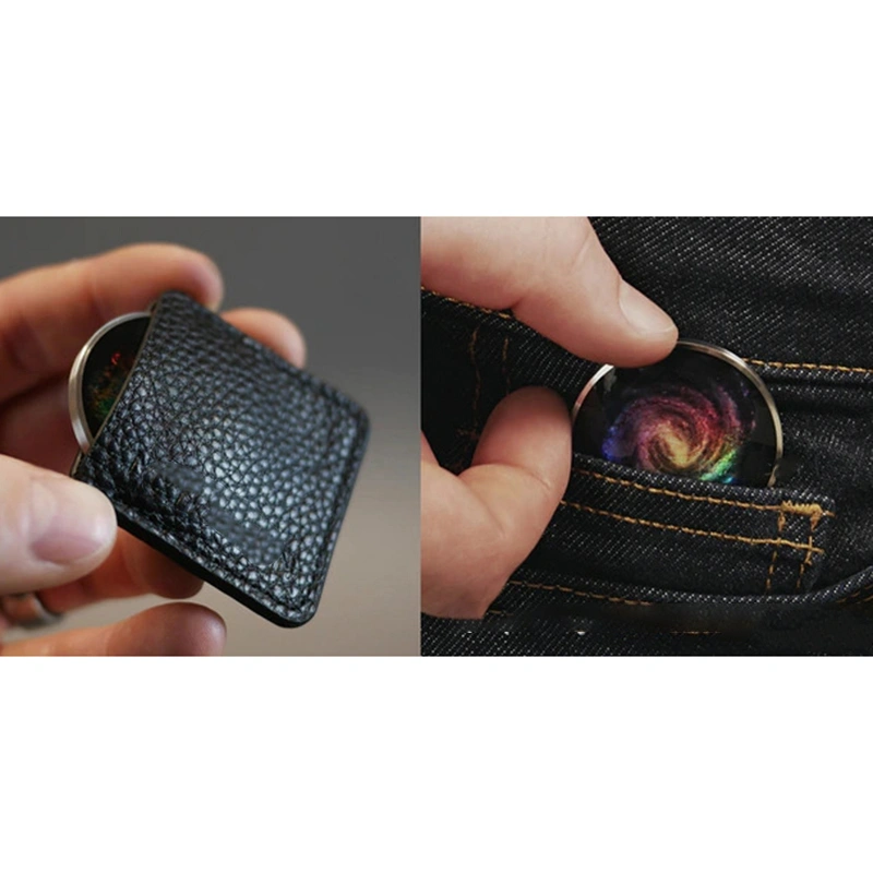 Holographic Spinning Galaxies Fidget Spinner Resin Dome Optical ...