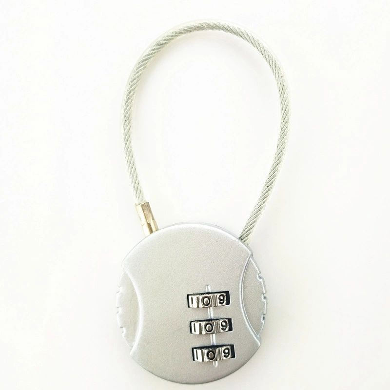 Resettable 3 Digit Combination TSA Lock With Wire Rope Travel Luggage ...